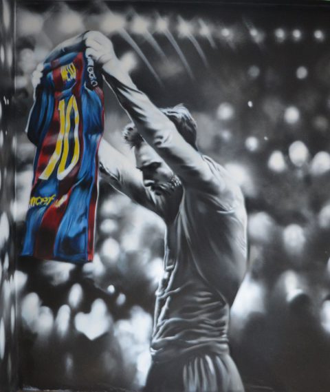 Lionel Messi Mural – Graffiti By Title